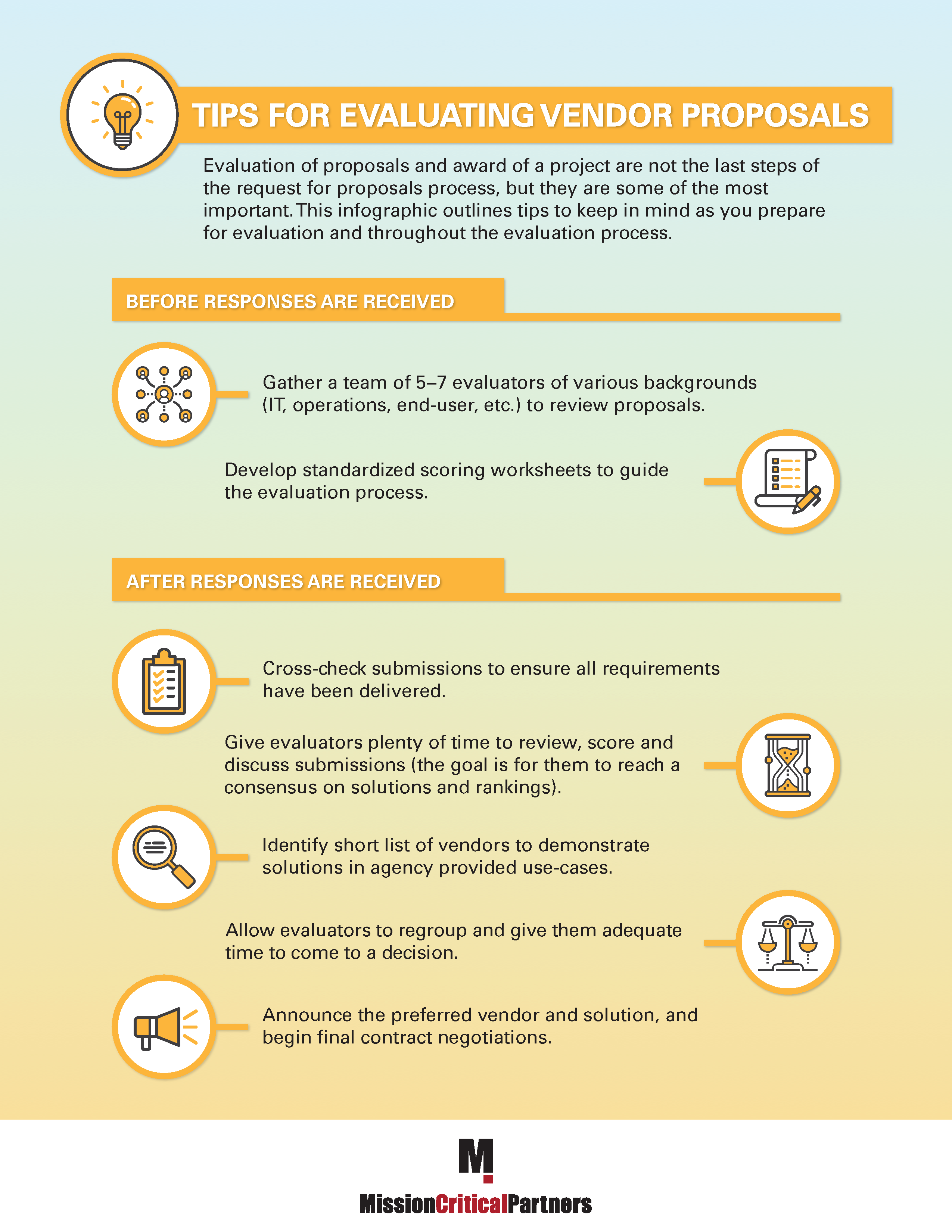 Infographic: Tips for Evaluating Vendor Proposals